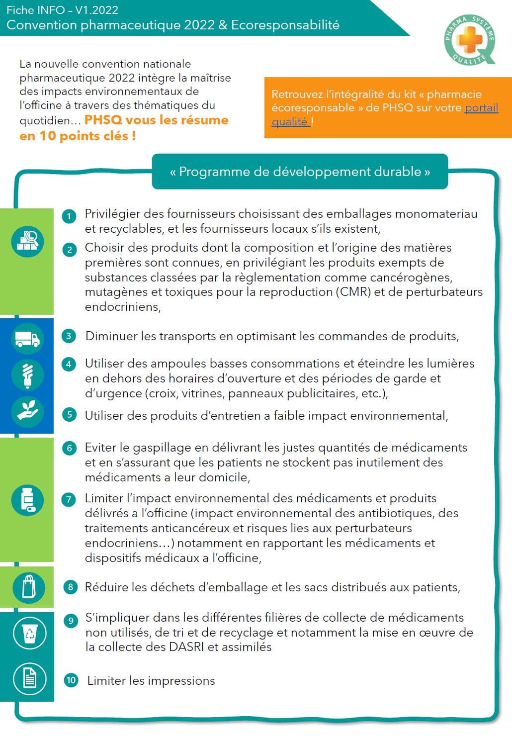 "Mon Guide Ecoresponsable" disponible en version 2 ! - PHSQ